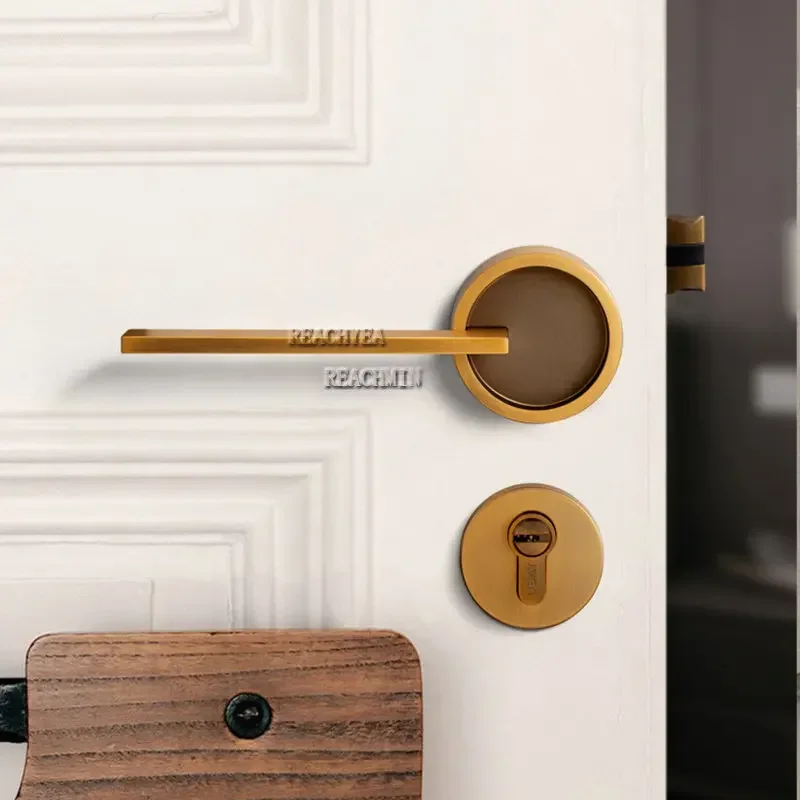 Round-Door-Lock-Set-American-Style-Retro-Bedroom-Door-Handle-Lock ...
