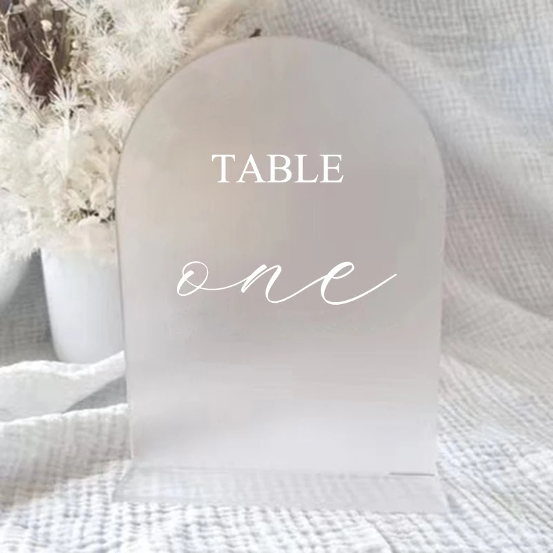 custom-frosted-acrylic-table-number-plate-wedding-display-card-Bracket ...