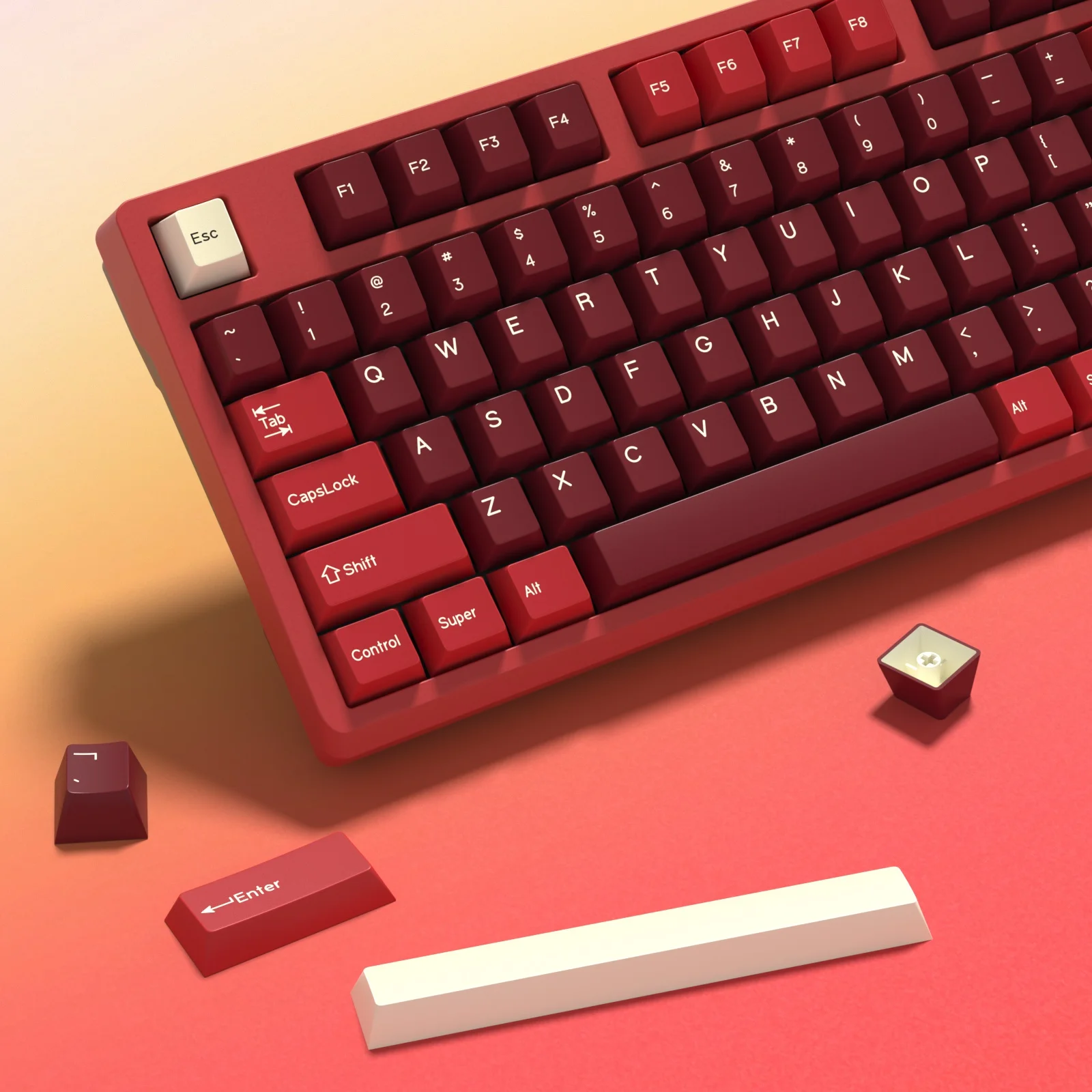 KBDiy-GMK-Jamon-Keycap-Cherry-Profile-Double-Shot-PBT-ISO-Keycaps-For ...