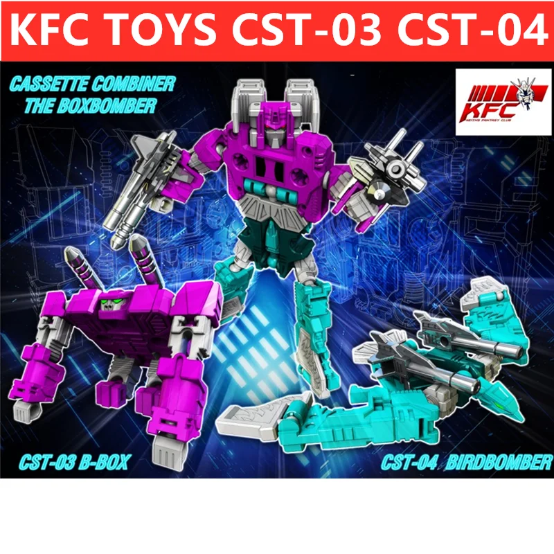 IN STOCK Transformation KFC TOYS CST 03 CST 04 squawbox CASSETTE ...