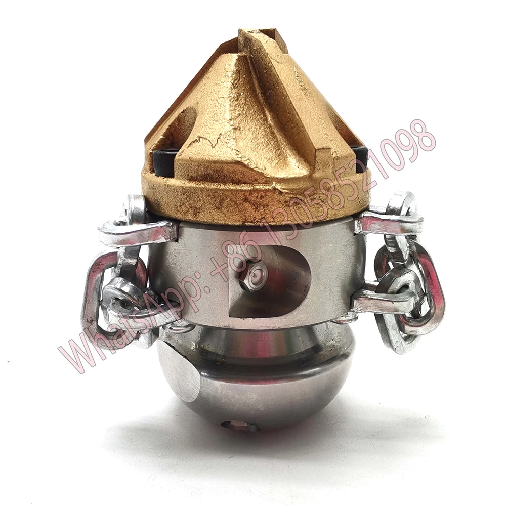 High-pressure-pipeline-dredging-cleaning-diamond-nozzle-Rope-Chain ...