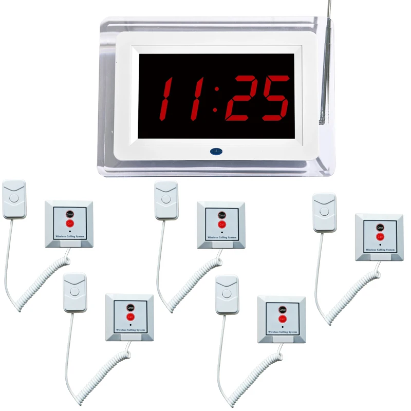 Hospital-Nurse-Call-System-1-Desktop-LCD-Receiver-5-Patient-Bell-Paging ...
