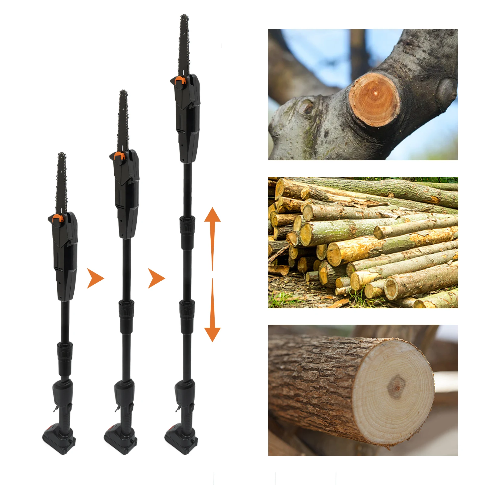 Integrated-High-Reach-Pole-Electric-Saw-Rechargeable-Cordless-Chainsaw ...