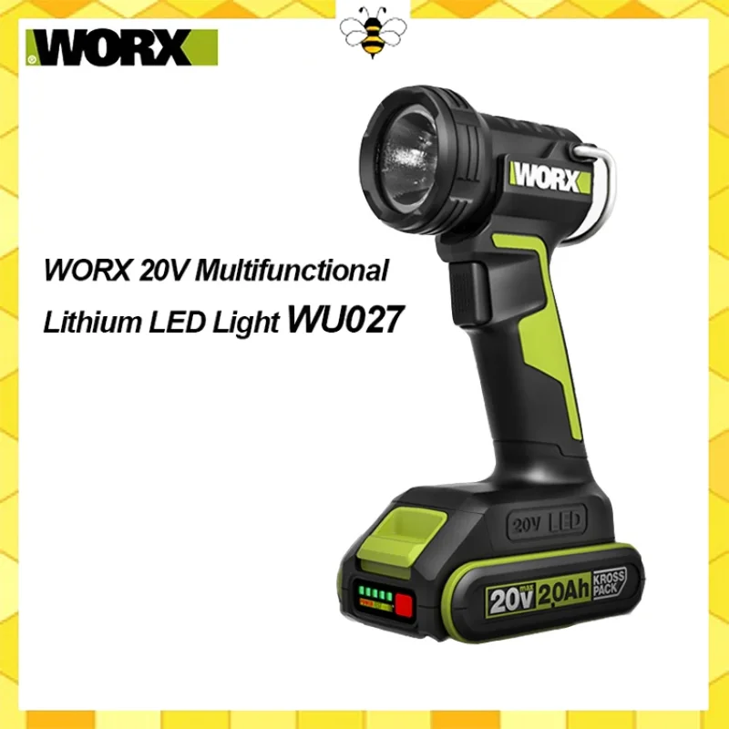 WORX WU027 20V Lithium Battery Multi-function Flashlight Outdoor ...