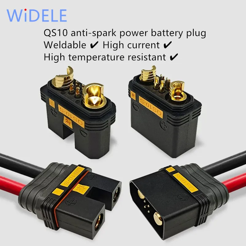 QS10-S-Anti-spark-Large-Current-Male-Female-Gold-Plated-Battery ...
