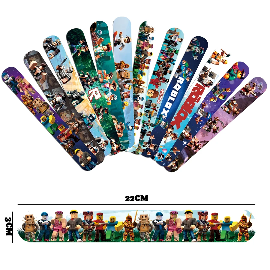 12Pcs Roblox Slap Bracelets Party Favor Gifts Goodie Bag Fillers ...