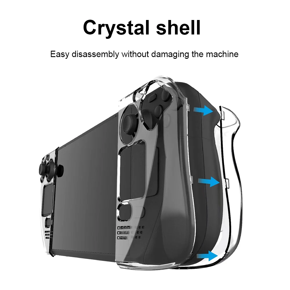 Hard PC Game Console Cover Anti Slip Transparent Host Split Cases ...
