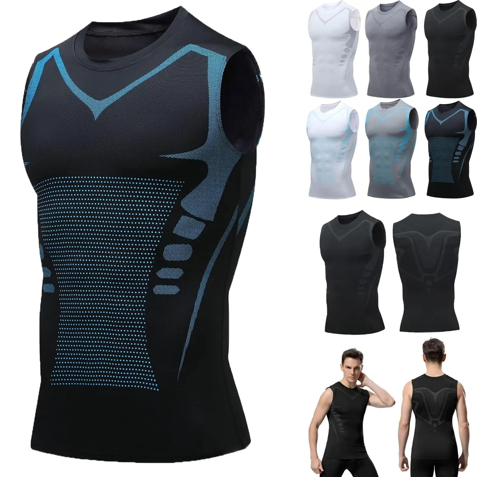 Summer-Cool-Men-Shaping-Vest-Sleeveless-Shirt-Tight-Compression ...