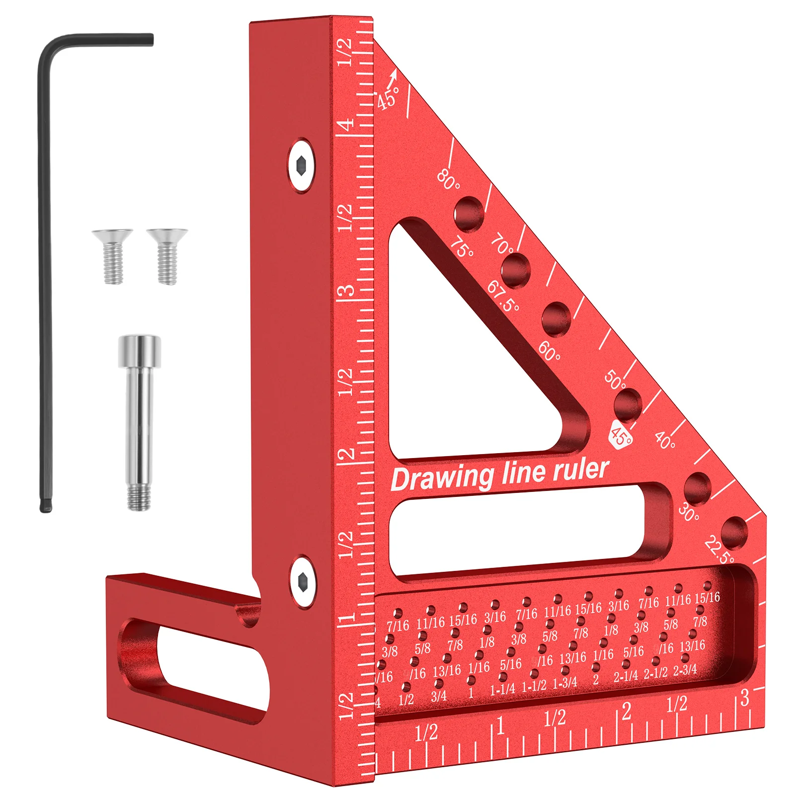 3D Multi-Angle Measuring Ruler Aluminium Alloy 3D Mitre Square ...