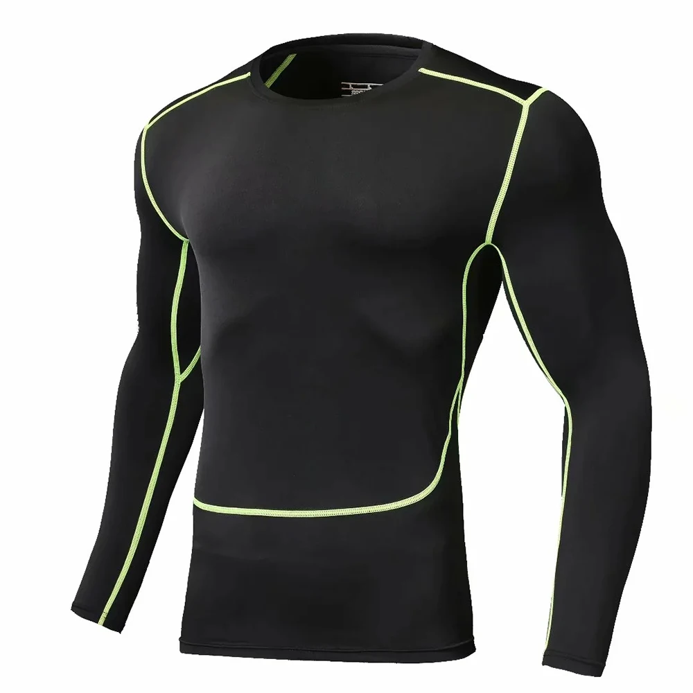 Men-Compression-Running-T-Shirt-Fitness-Tight-Long-Sleeve-Sport-tshirt ...
