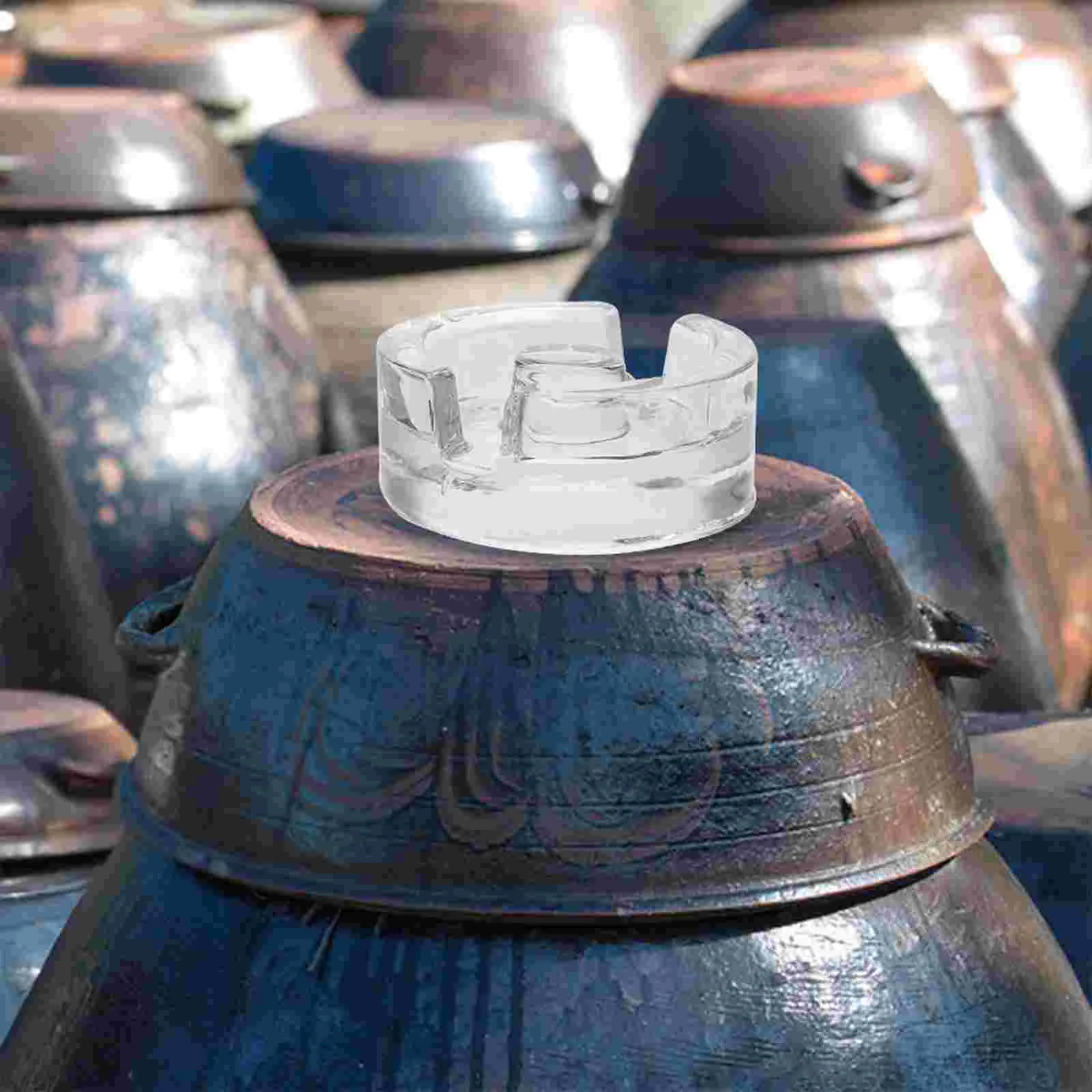 Fermented-Glass-Heavy-Stone-Lid-for-Mason-Jars-Small-Lids-Transparent ...