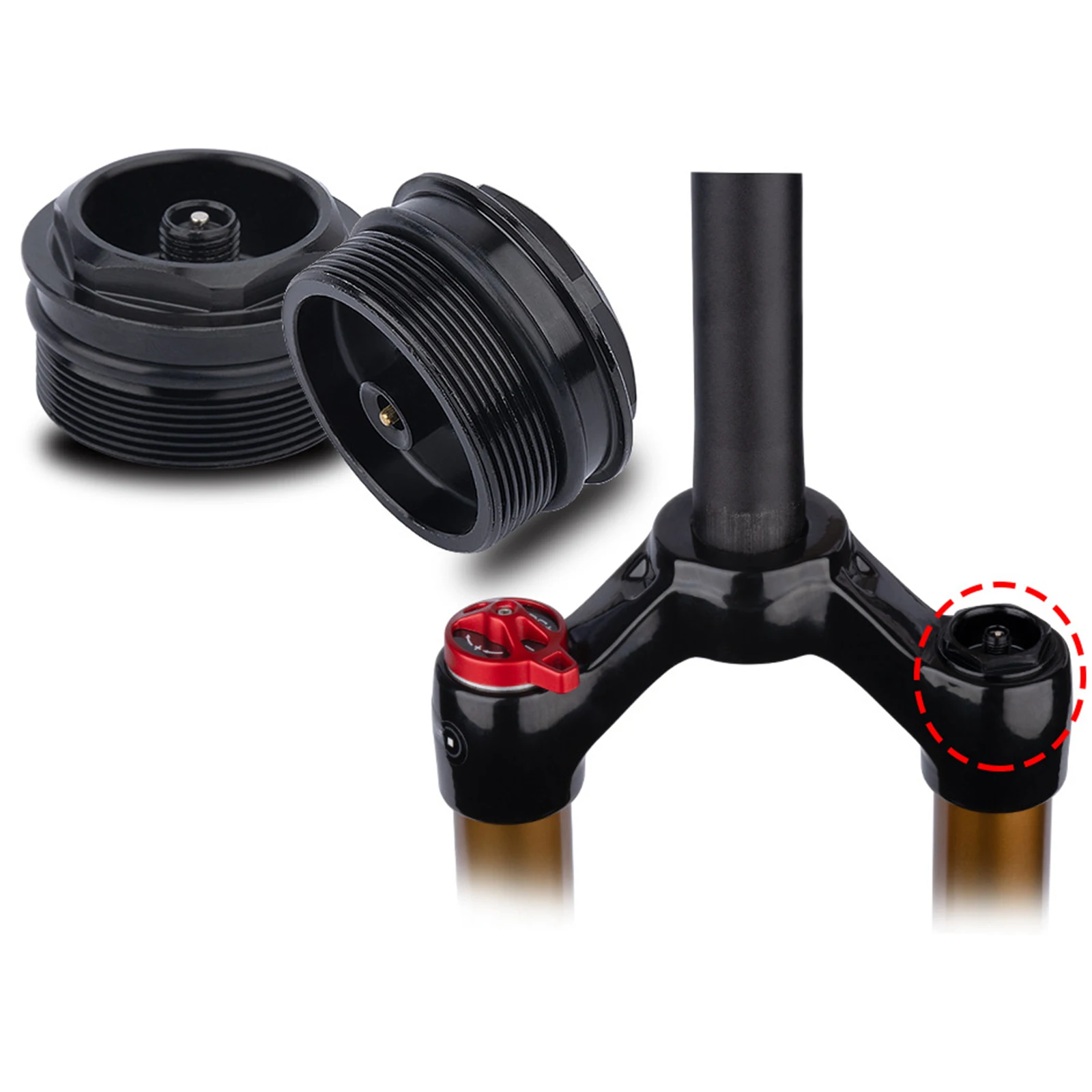MTB-Bike-Front-Fork-Valve-Nut-Bicycle-Air-Fork-Aluminum-Alloy-Cap ...