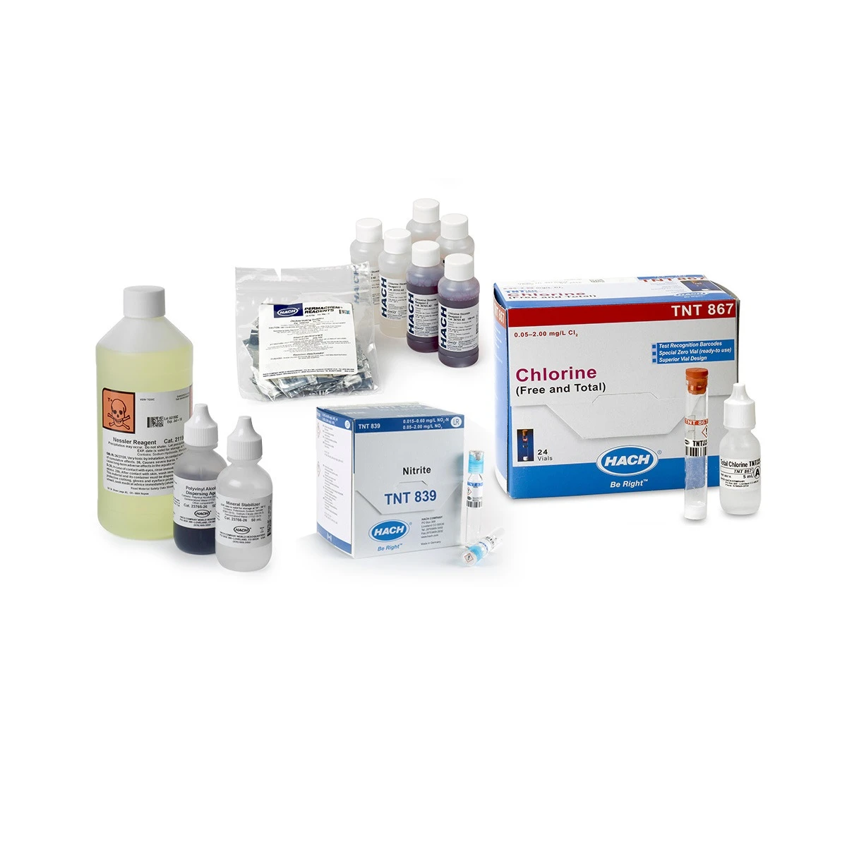 Hach残留塩素、全塩素試薬21056 69 (全塩素) 、21055 69 (残留塩素)|package|reagenttimes ...
