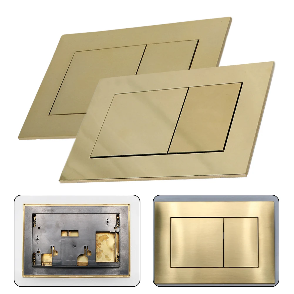 For-TECE-Toilet-Water-Tank-Panel-Dual-Flush-Actuator-Plate-Gold ...