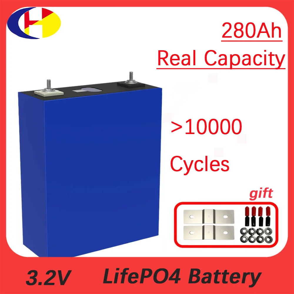 4-16PCS-3-2V-Lifepo4-battery-280Ah-Grade-A-100-Full-Capacity-deep-cycle ...