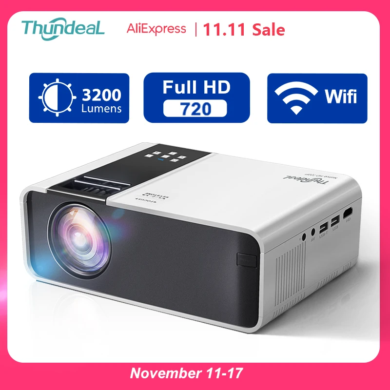 ThundeaL-HD-Mini-Projector-1080P-Video-Portable-WiFi-Android-TD90-TD90W ...