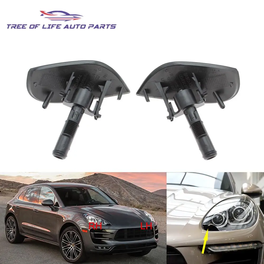 5B955099A-95B955100A-Front-Bumper-Headlight-Washer-Spray-Nozzle-Jet ...