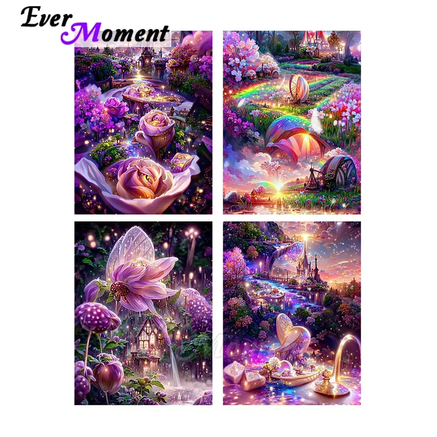 Ever-Moment-Diamond-Painting-1-Crystal-Drill-Added-Kits-Floral-Square ...
