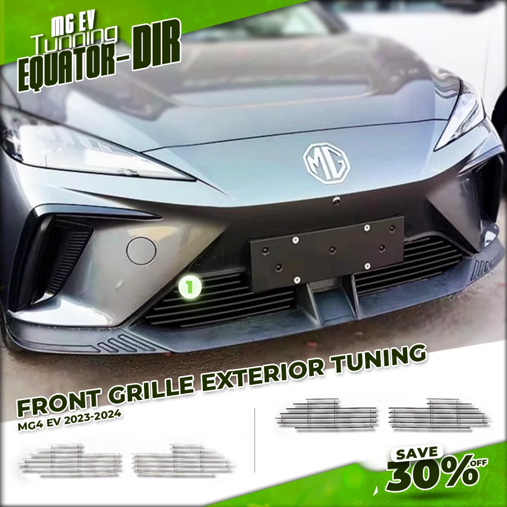 Front Grille Modification For MG4 EV 2023-2024 Center Mesh Exterior ...