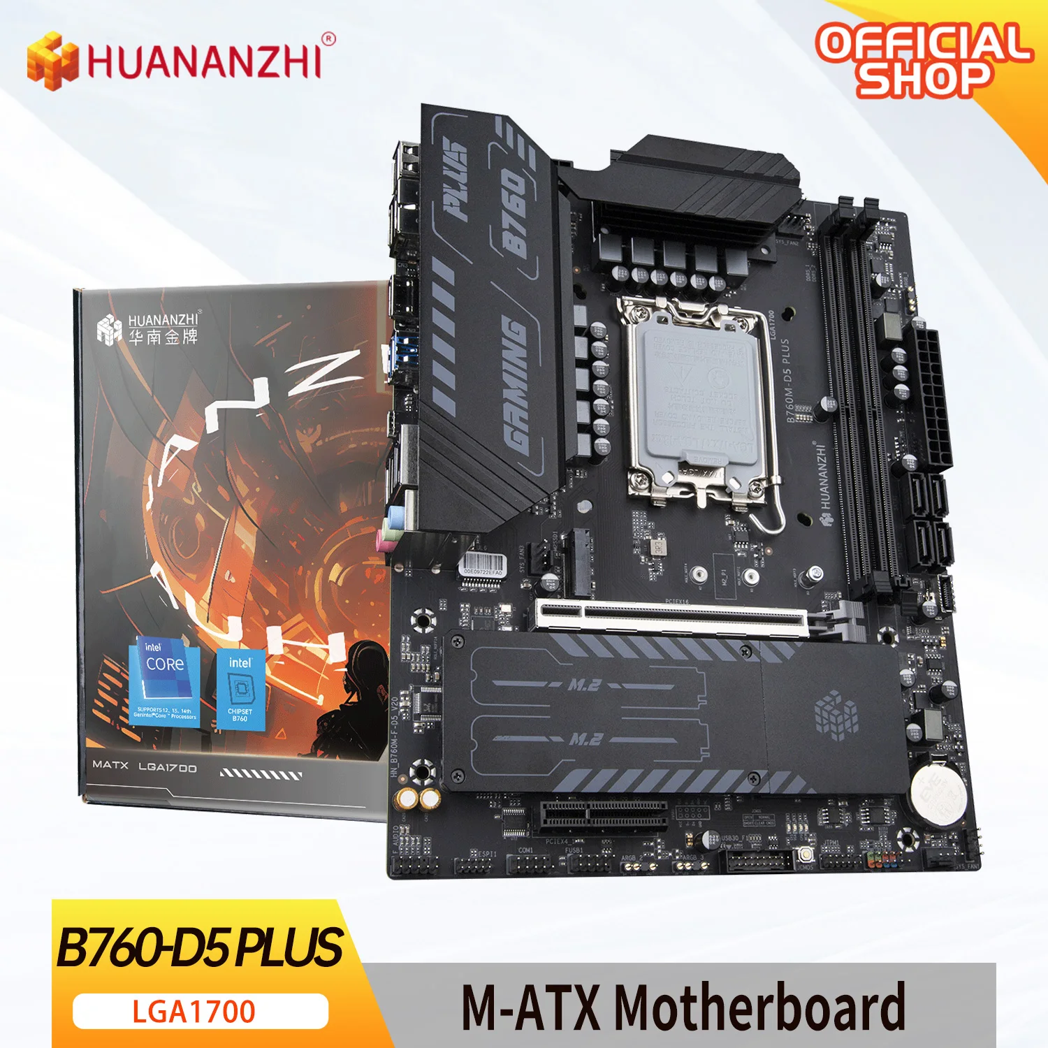 HUANANZHI-B760-D5-PLUS-M-ATX-DDR4-Motherboard-Support-12-13-Gen-Intel ...