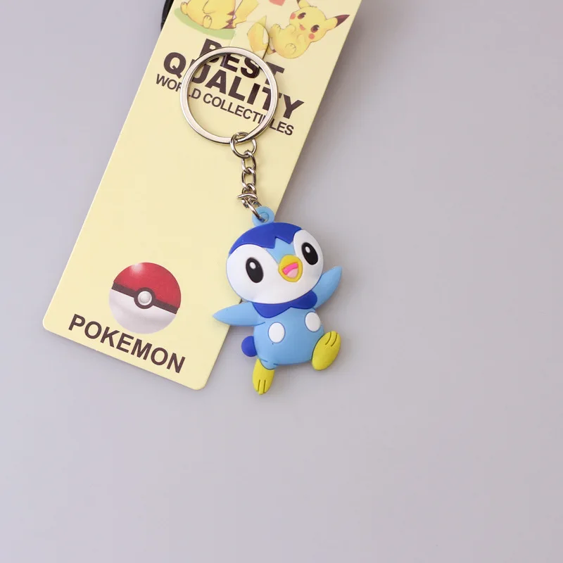 Cartoon Pokemon Piplup Kawaii Key Chain - KawaiiMerch.com