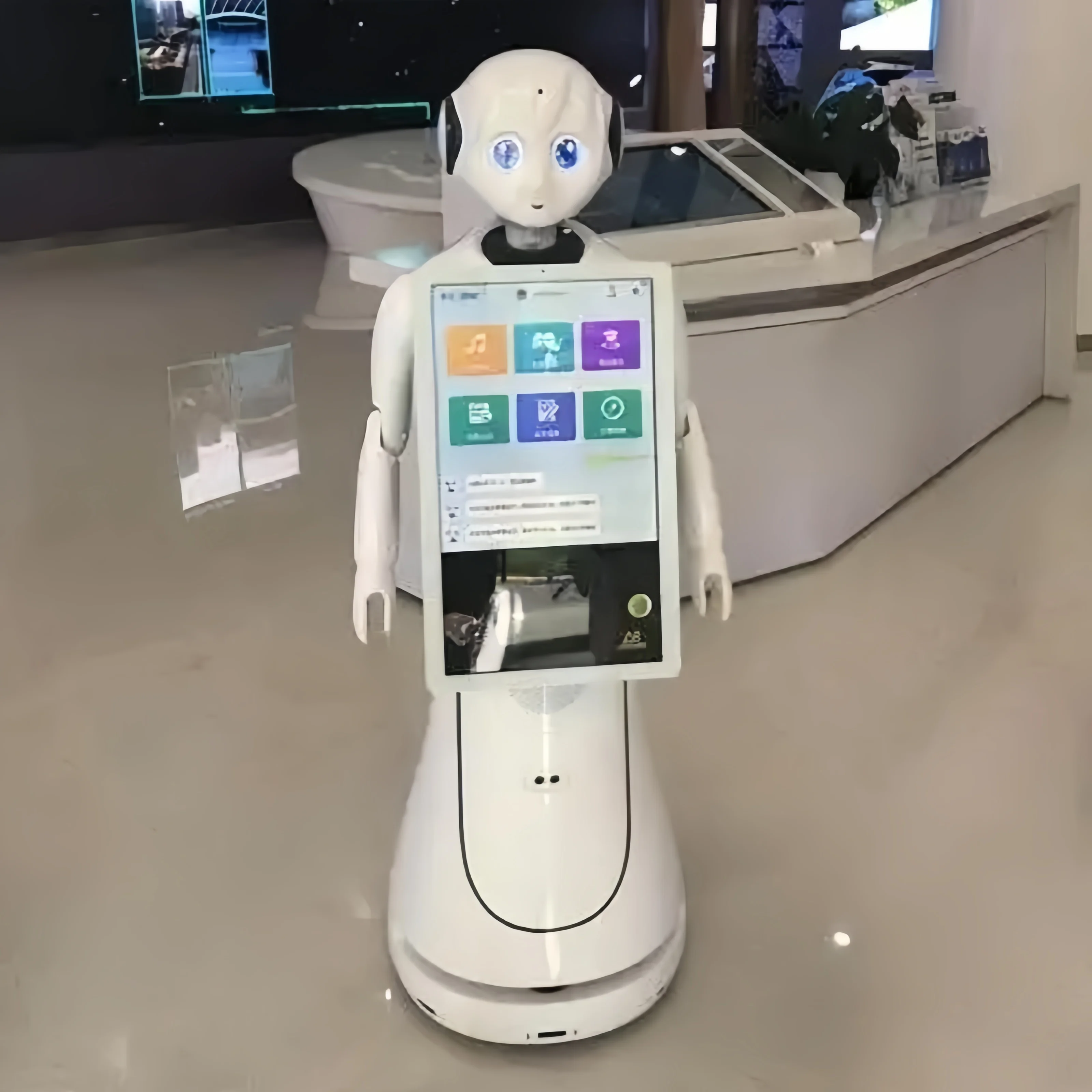 Intelligent artificial intelligence delivery humanoid commercial robot ...