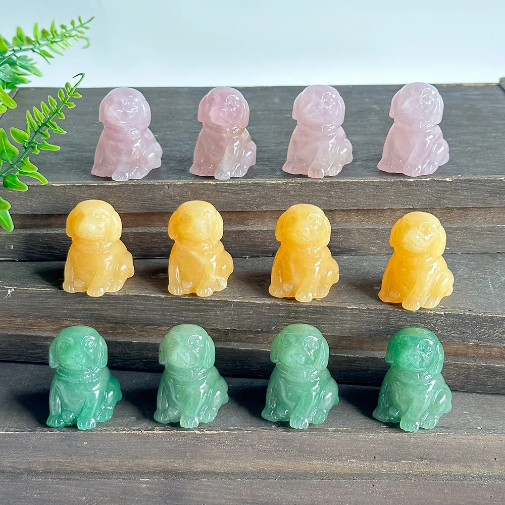 1-Miniature-Animal-Carved-Frog-Natural-Crystal-Statue-Yellow-calcite ...