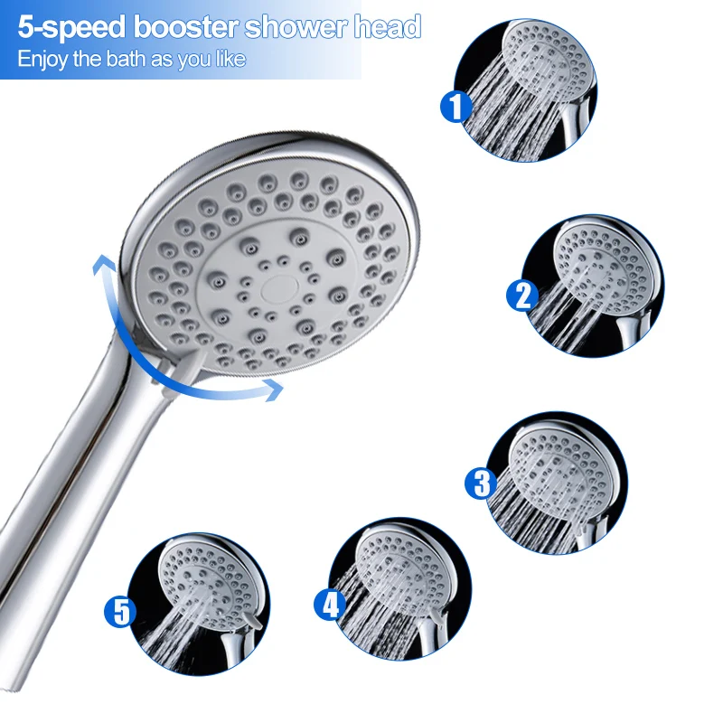 EHEH-ABS-Shower-Head-5-Modles-Adjustable-High-Pressure-Water-Saving ...