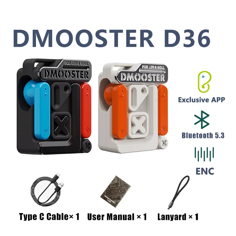 Dooster-Fones-De-Ouvido-Gamer-Sem-Fio-Bluetooth-5-3-Bloco-De-Constru-o ...