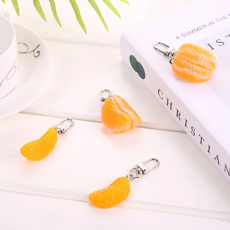 Cute-Strawberry-Orange-Imitation-Fruit-Keychain-Female-Jewelry-Fashion ...