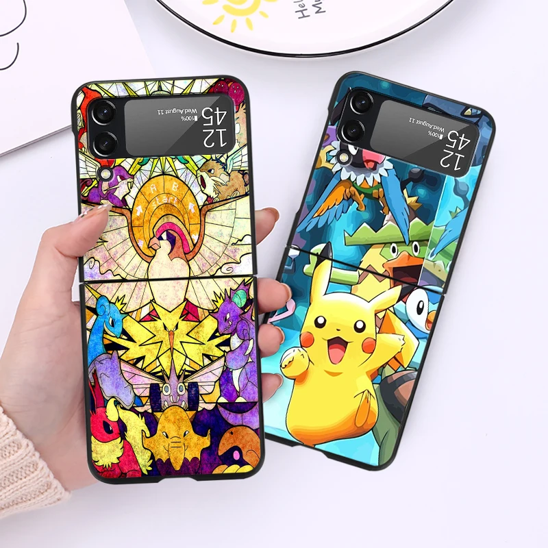Pokemons Pikachu Go Phone Case for Samsung Galaxy Z Flip 4 ZFlip3 ZFlip ...