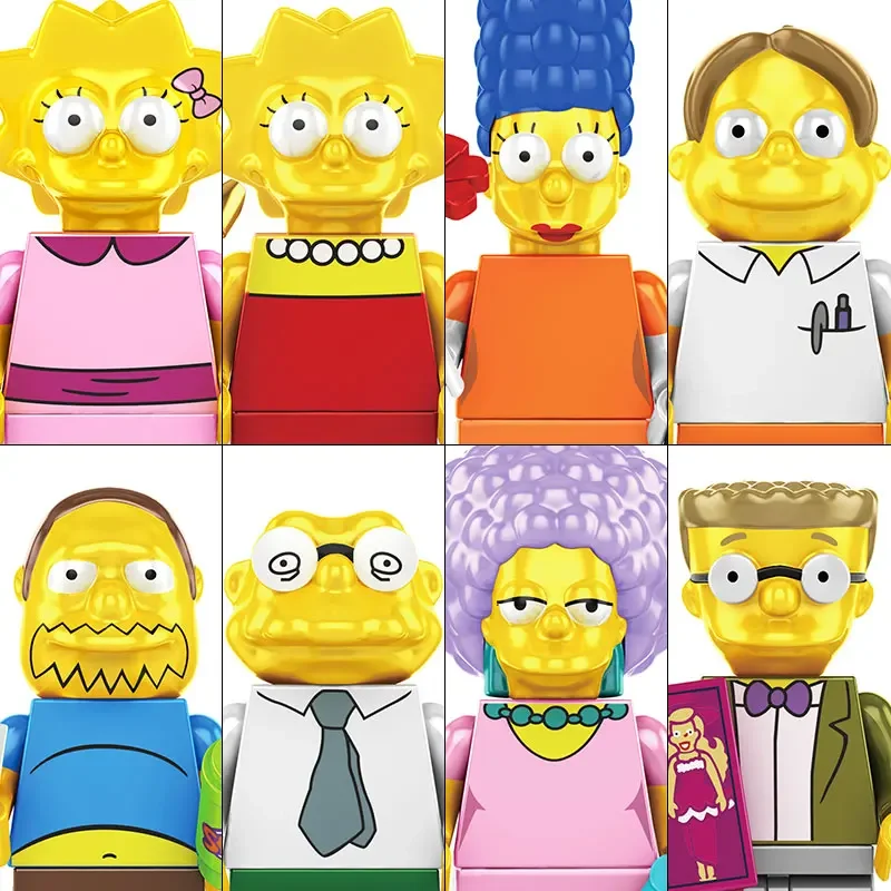 Bloques-de-construcci-n-de-los-Simpsons-para-ni-os-accesorios-de ...