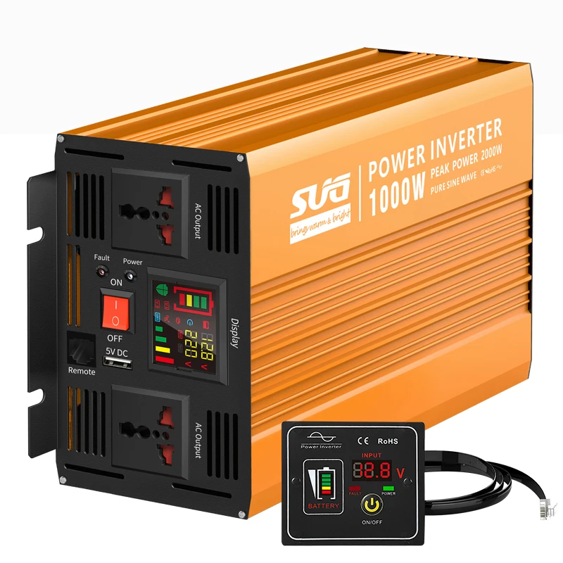 1000W-12-24-VDC-to-220-230VAC-Solar-Inverter-Pure-Sine-Wave-Power ...