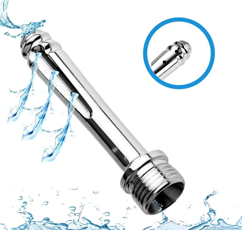 Metal-7-Holes-Side-Opening-Sex-Products-Anal-Enema-Cleaning-Shower ...