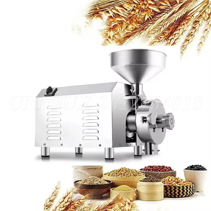 50-120kg-H-Stainless-Steel-Electric-Grain-Grinder-Commercial-Grinding ...