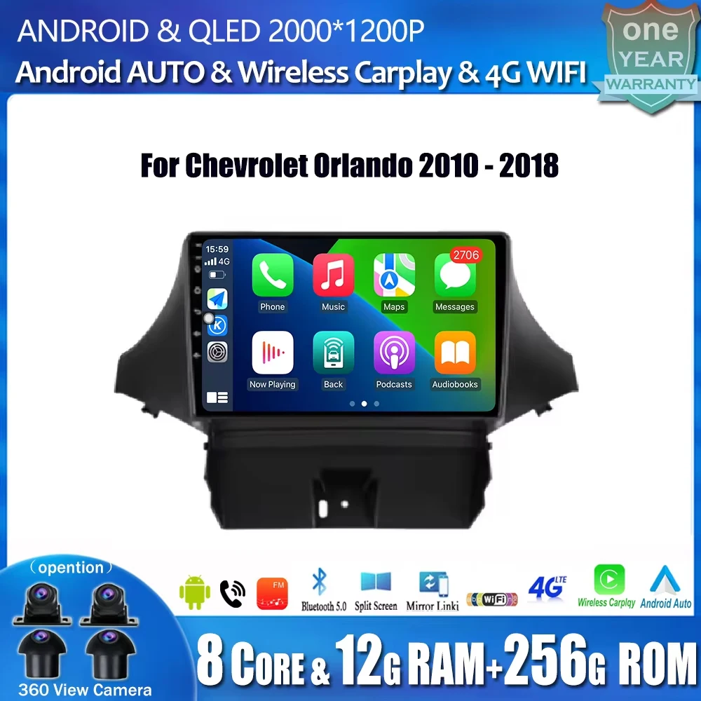 Android-14-For-Chevrolet-Orlando-2010-2018-QLED-Screen-Carplay-Auto-Car ...