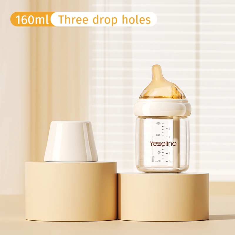 160ML Baby Newborn Items 0-12 Months Baby Feeding Bottles Anti Bloating ...