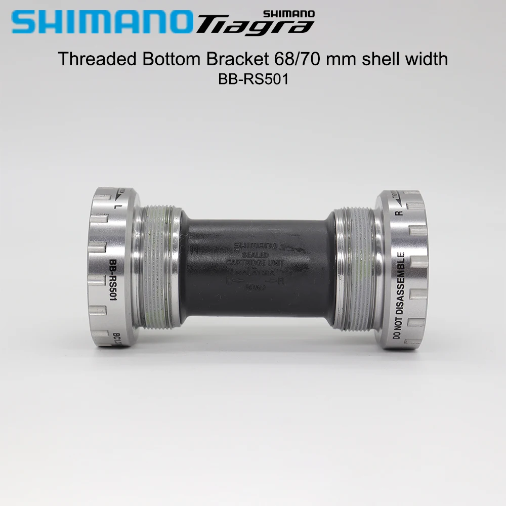 SHIMANO-TIAGRA-BB-RS501-Bicycle-Bottom-Bracket-68-70mm-Shell-Width-HOLLOWTECH-Road-Bike-RS501 ...