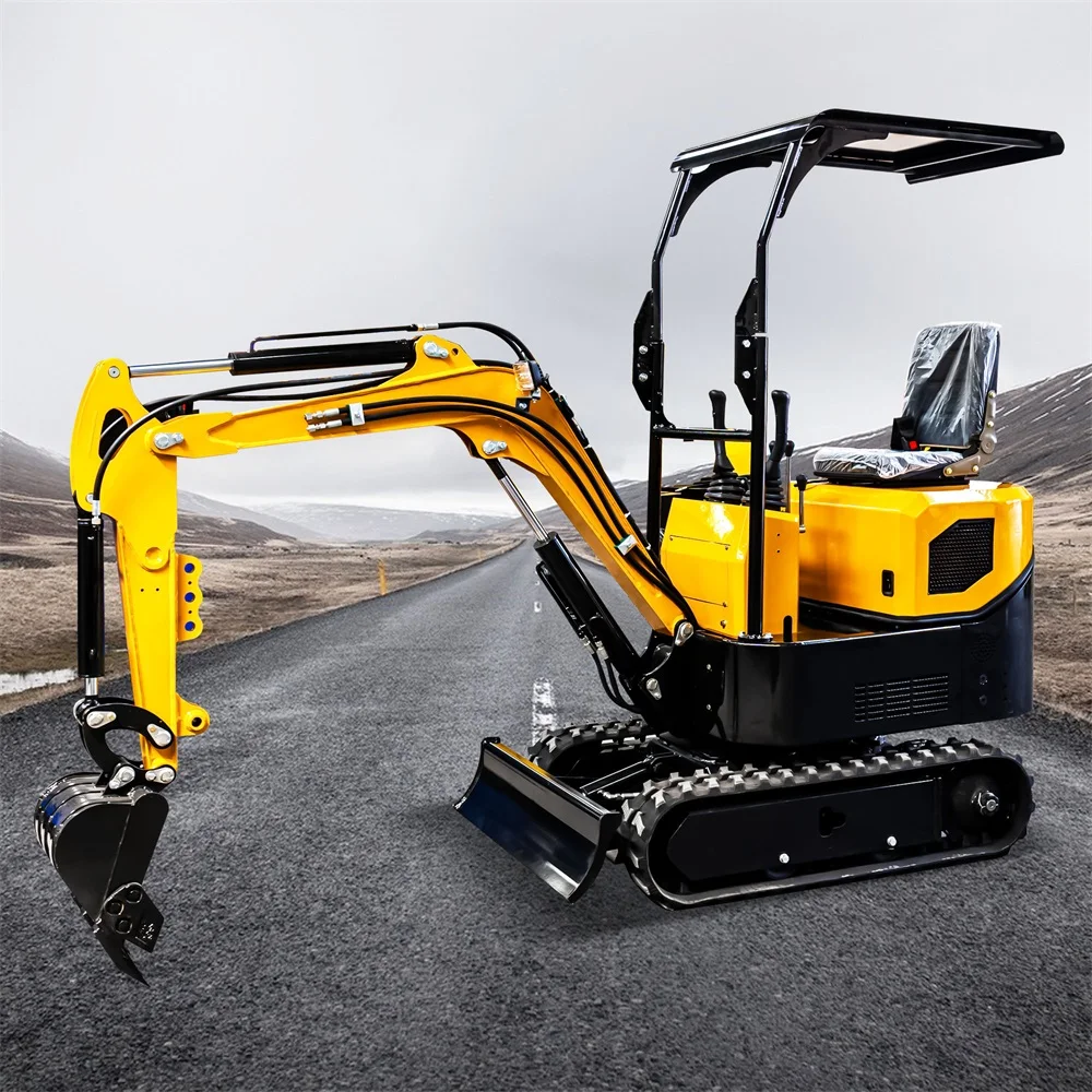 Multi-Function-Chinese-Mini-Excavator-1000kg-Mini-Digger-Towable ...