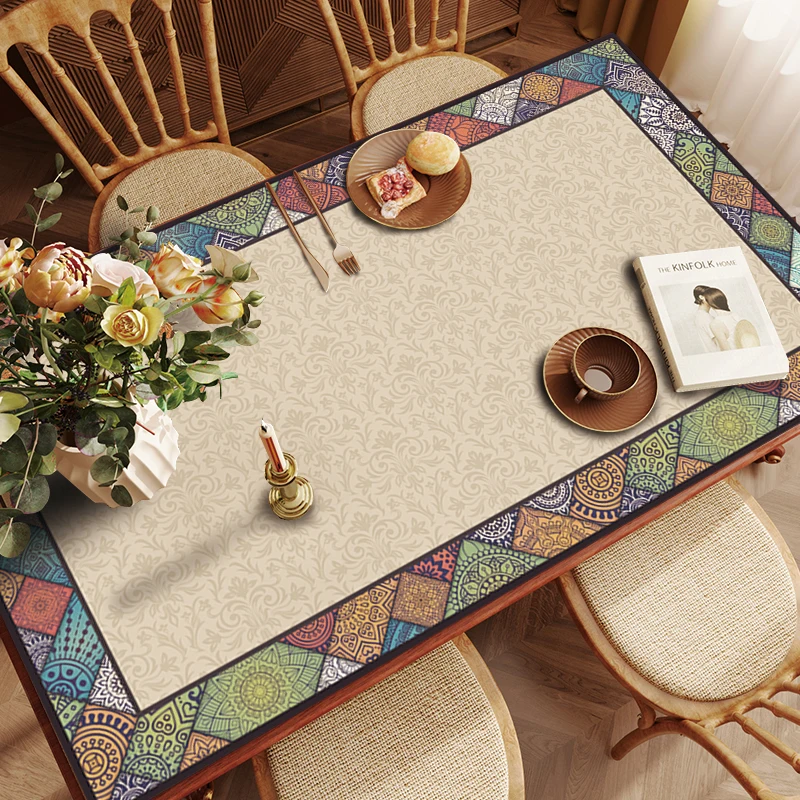 American-Retro-Table-Mat-Luxury-Atmosphere-Tablecloths-Bohemian-Kitchen ...