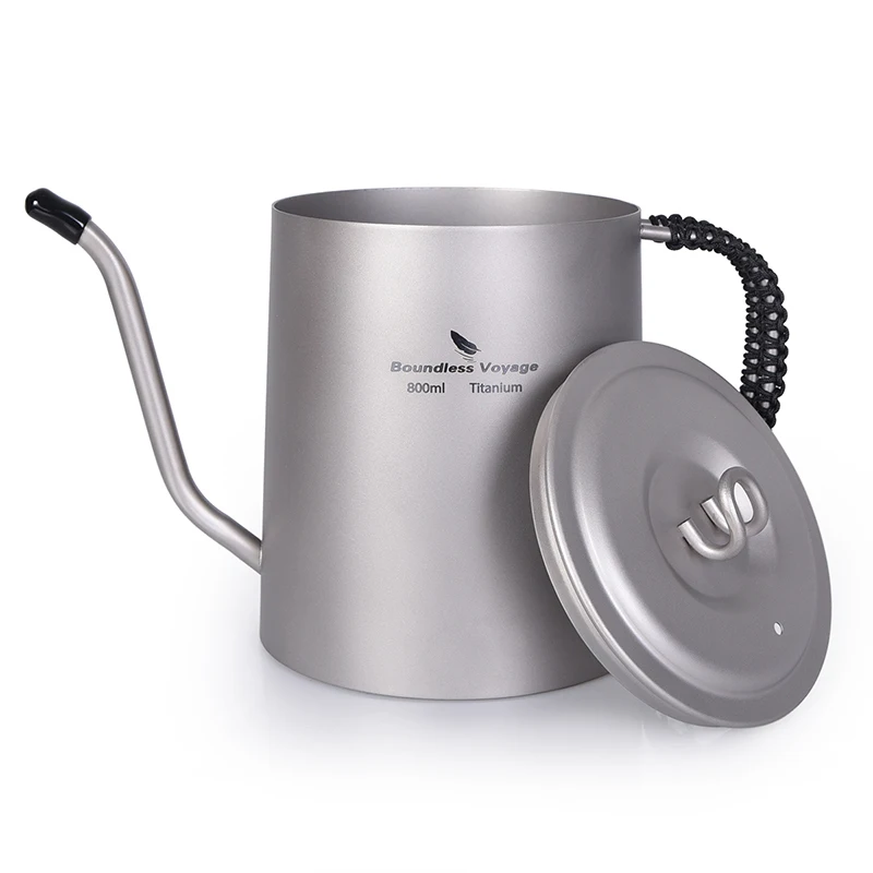 Boundless-Voyage-Outdoor-Camping-Titanium-Kettle-800-ml-Coffee-Tea-Pot ...