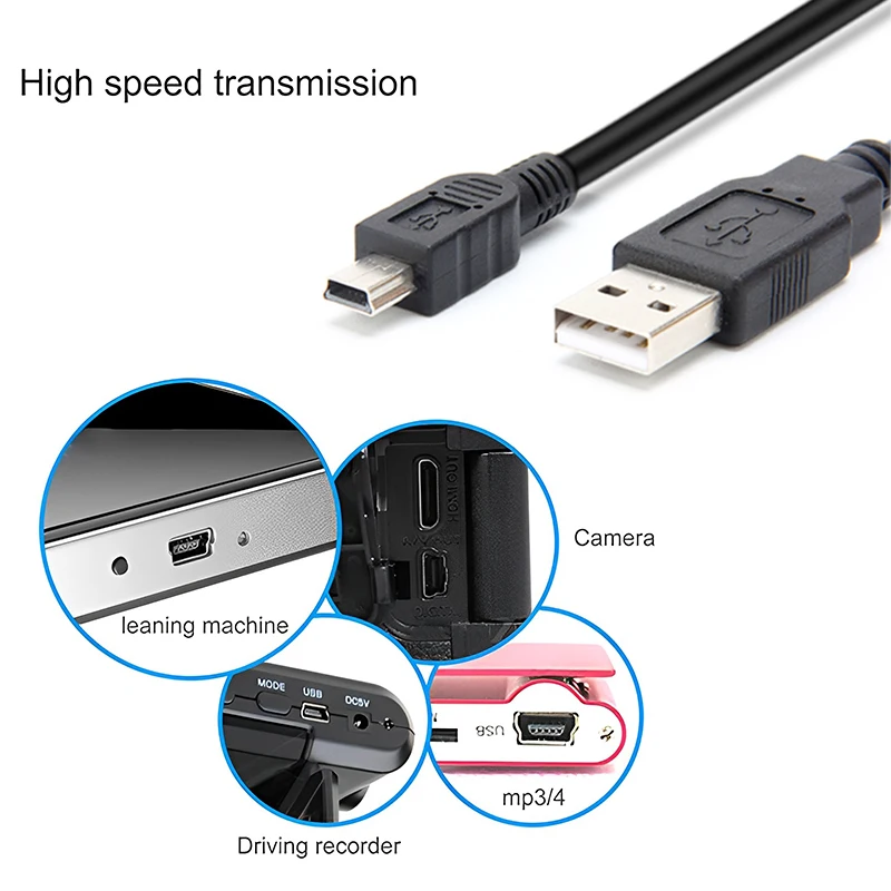 MiNi 5P USB Data Transfer Cable For Canon EOS A1300 1100D 1200D 2000D ...