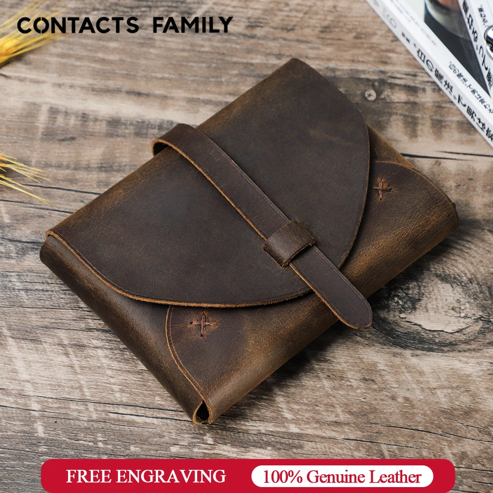 CONTACT-S-FAMILY-100-Nubuck-Custom-Retro-Leather-Book-Cover-Case ...