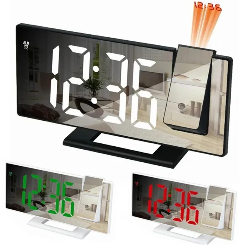 LED-Digital-Alarm-Clock-Projection-Clock-Projector-Ceiling-Clock-with ...
