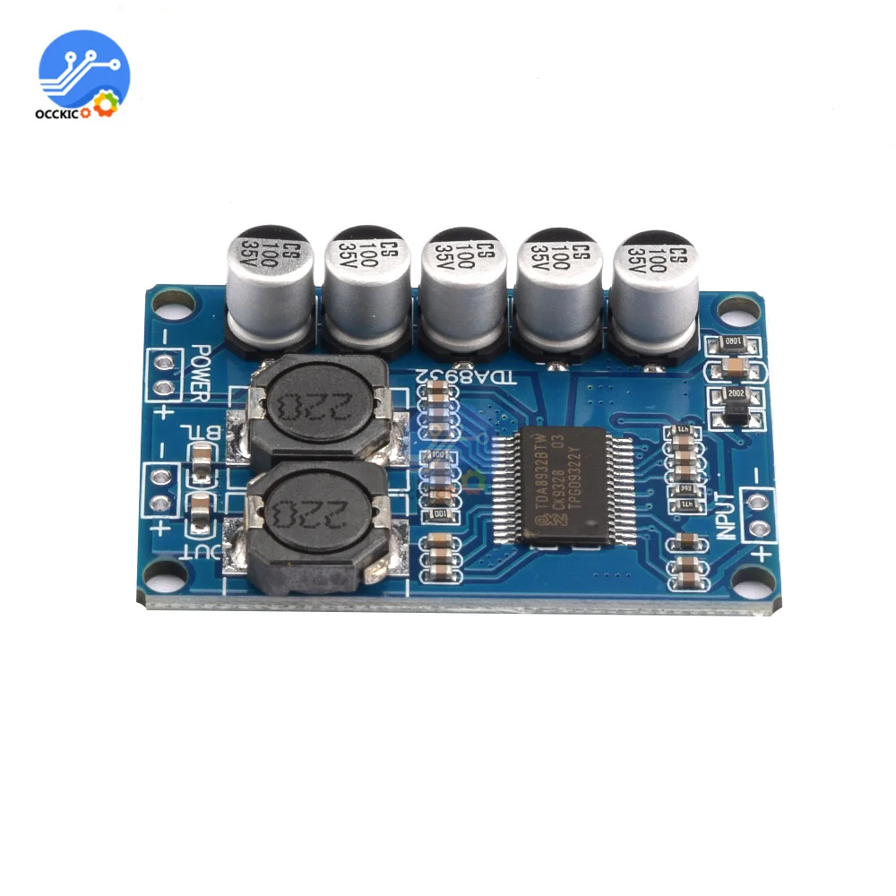 Tda8932 Mono Amplifier Board 35w Dc10-30v Btl Output Stereo Audio Amp ...