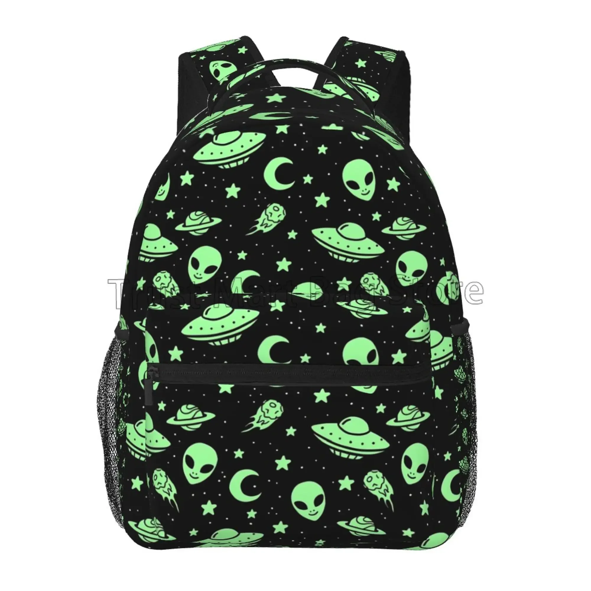 Cool Space Alien Planets Backpack Casual Hiking Camping Travel ...