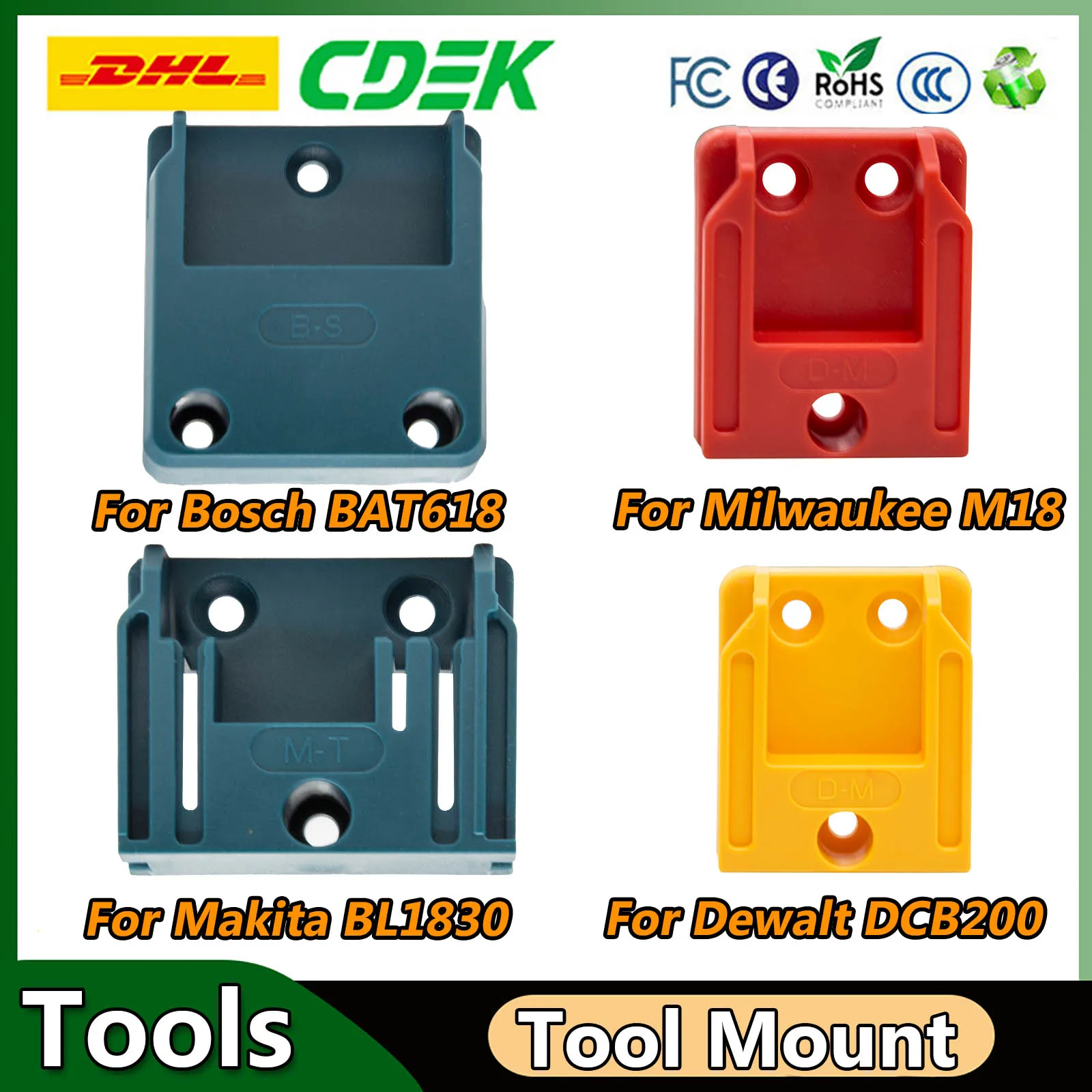 Turpow-Battery-Tools-Mount-For-Makita-BL1830-For-Dewalt-DCB200-For-Milwaukee-M18-For-Bosch ...