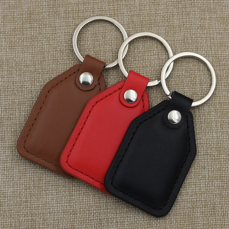 Simple Style PU Leather Key Chains Solid Color Car Keychain Accessories ...