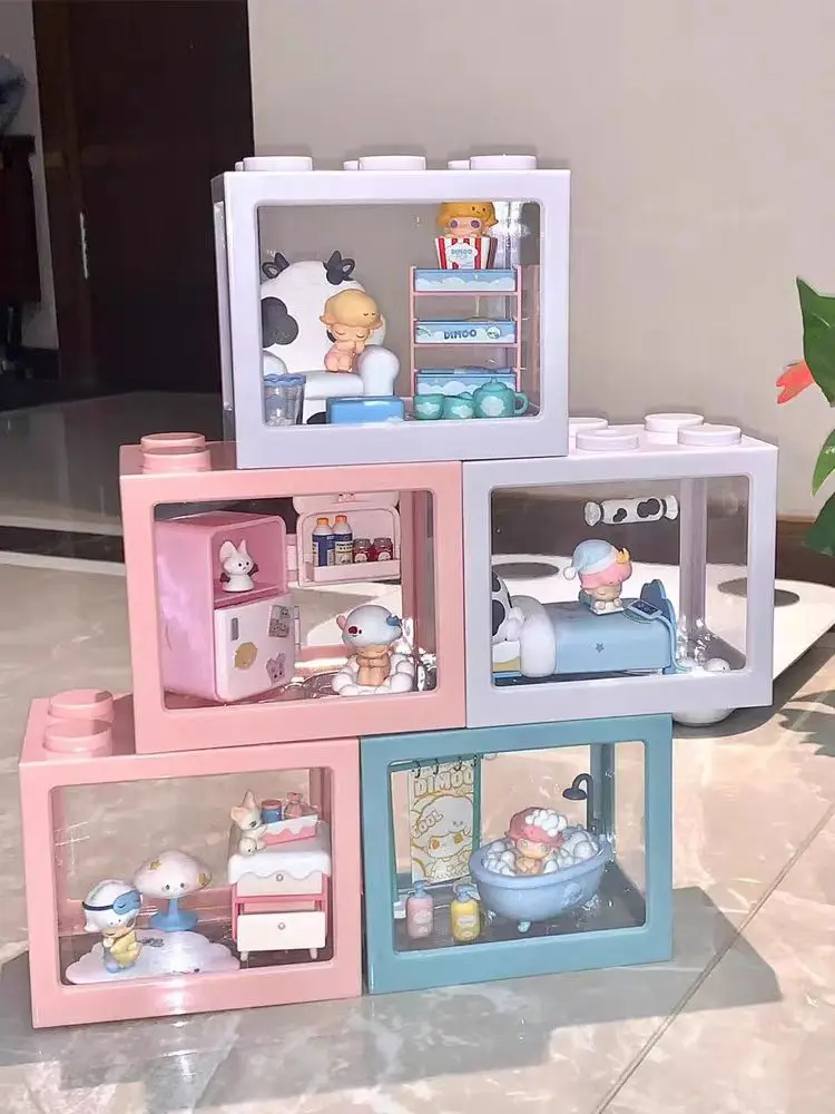 Colorful-Acrylic-Storage-Boxes-Stackable-Block-Design-Dustproof-Storage ...