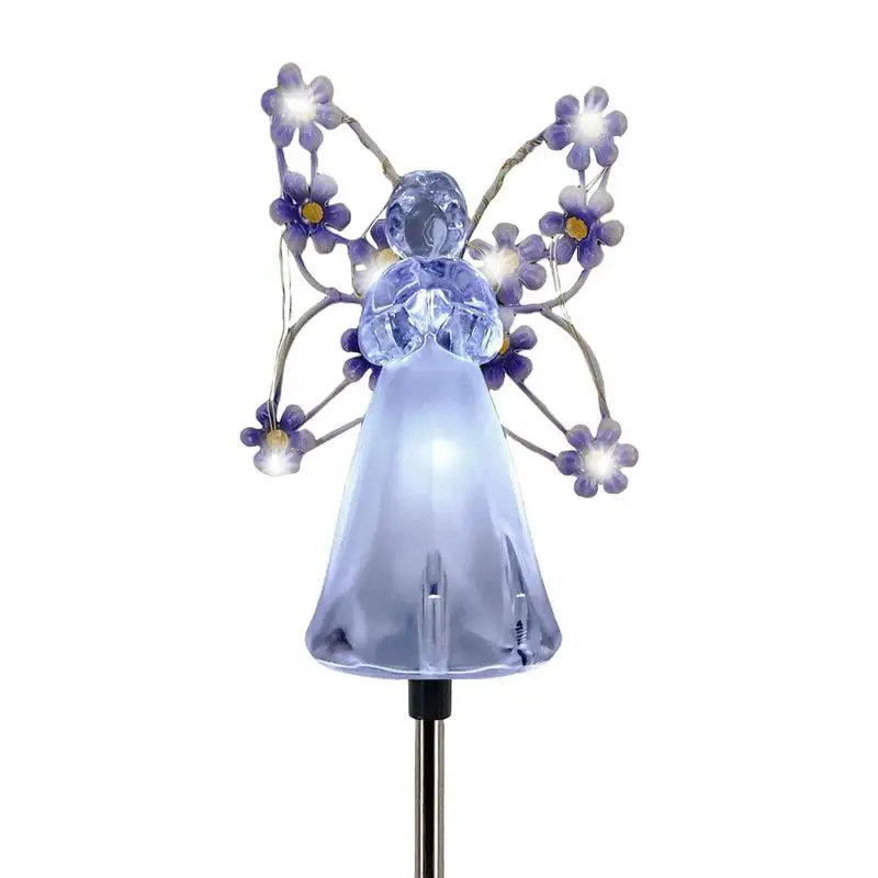 Solar Angel Lights For Cemetery Waterproof Outdoor Solar Garden Lights ...